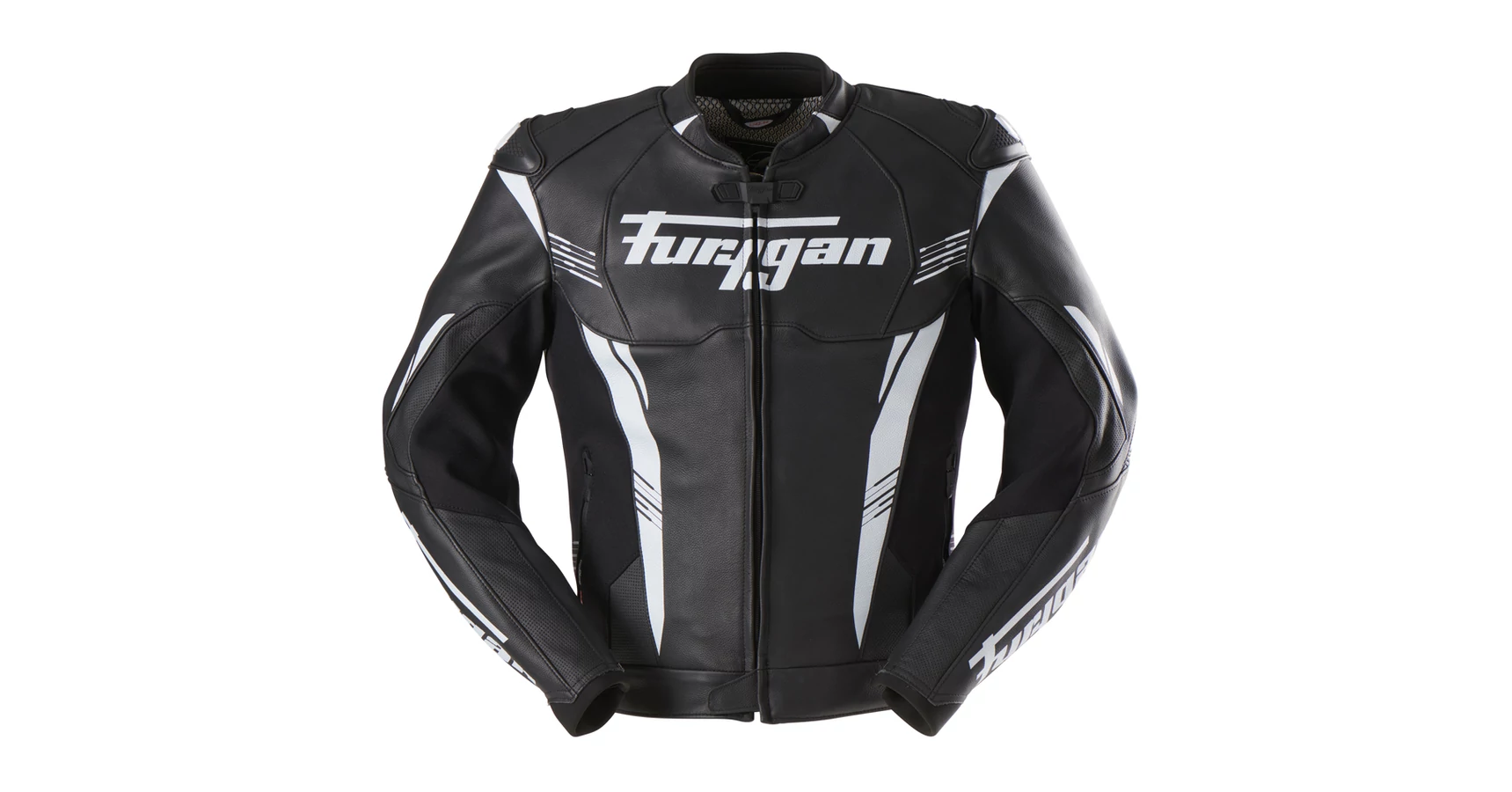 Furygan Pro One férfi bőrkabát fekete/fehér 2XL - Bőrkabát