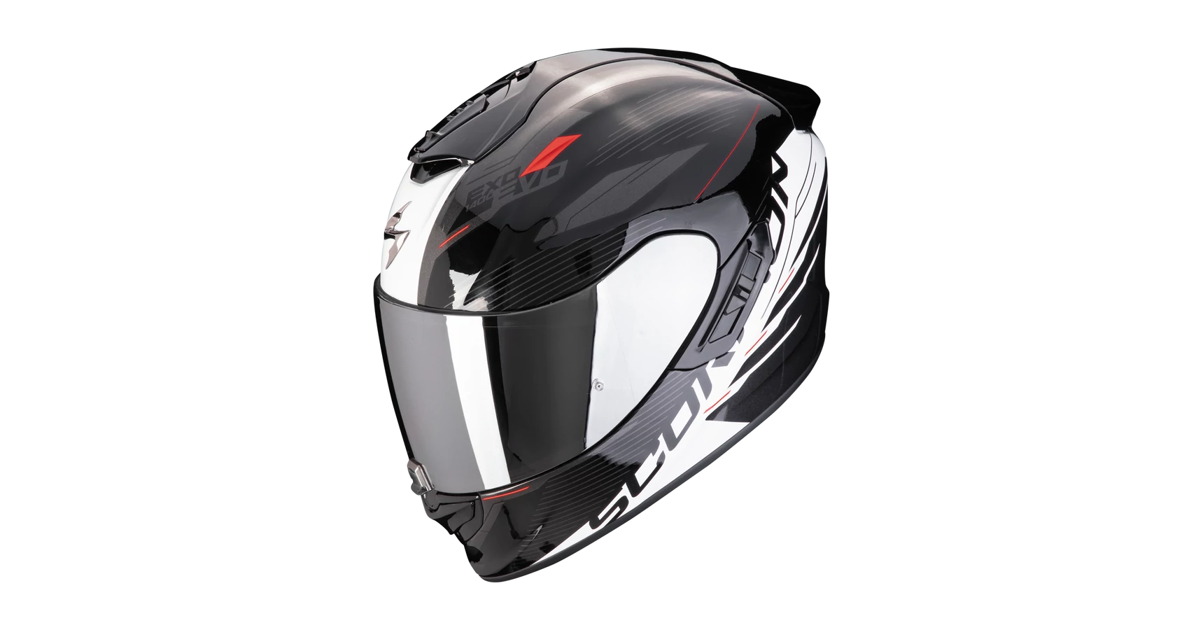 Scorpion Exo-1400 EVO II Air Luma Black-White zárt bukósisak XS (53 ...